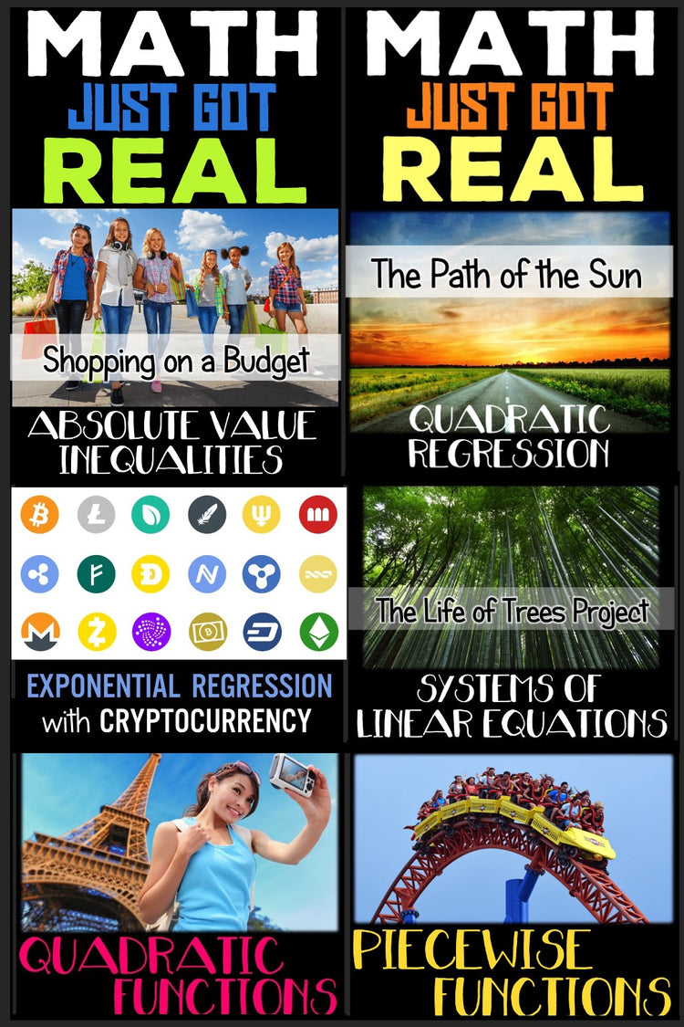 Real World Systems of Linear Equations | Project Based Learning ...