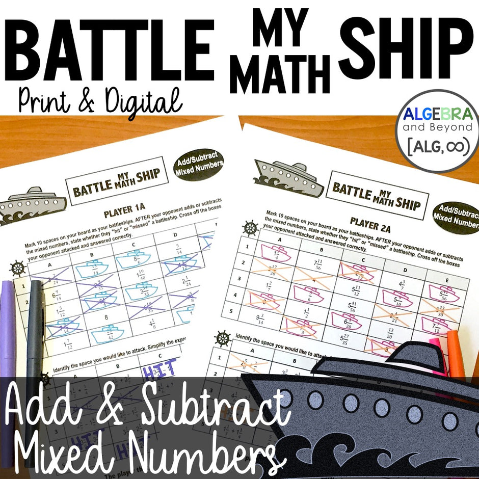 Battle My Math Ship – Algebra and Beyond