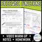 Piecewise Functions Lesson | Algebra 2 | Warmup | Guided Notes | Homew ...