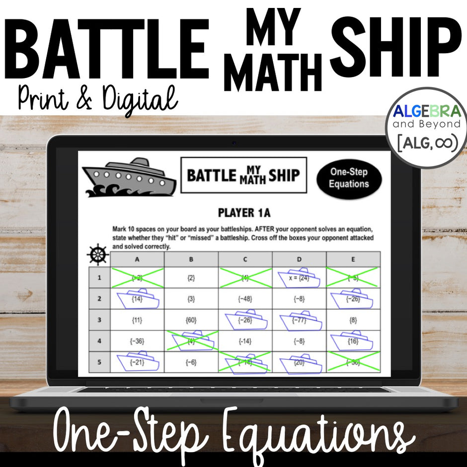 Battle My Math Ship – Algebra and Beyond